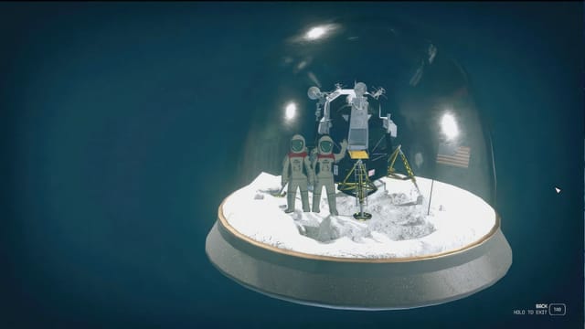 How to find the Apollo moon landing site in Starfield?