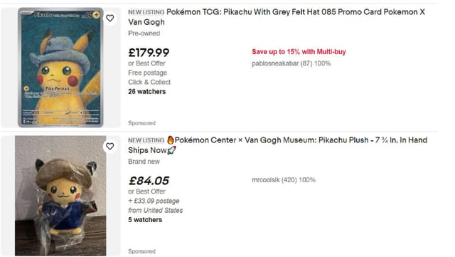 Van Gogh Museum Pokemon collaboration sees scalpers push and shove for ...