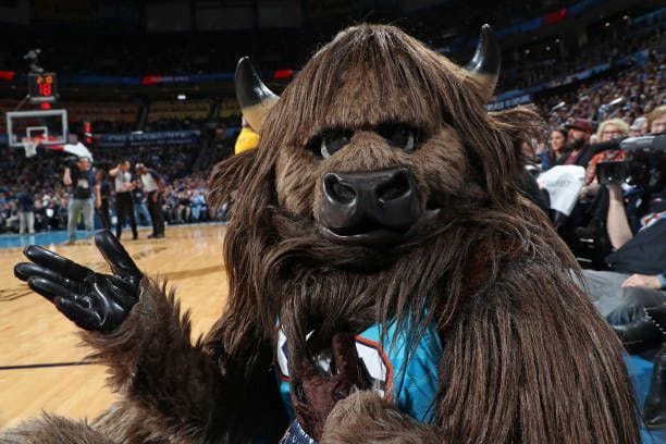 Who is the Oklahoma City Thunder's mascot, Rumble The Bison?