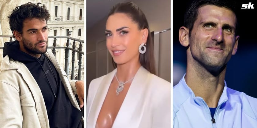 Matteo Berrettini and girlfriend Melissa Satta dazzle in suits at Ryder ...