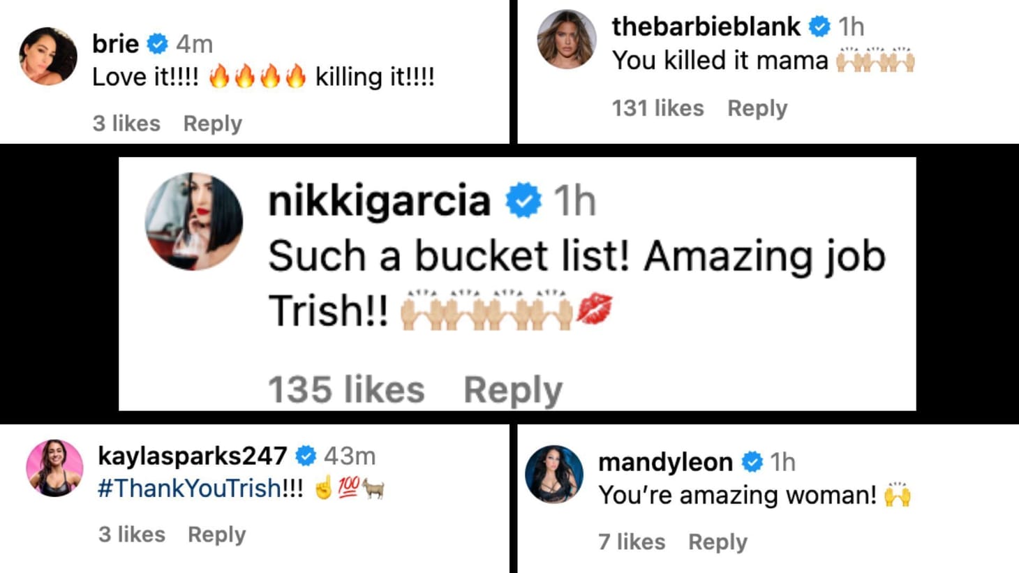 Trish Stratus: Nikki Bella, Kelly Kelly, and more stars praise WWE ...