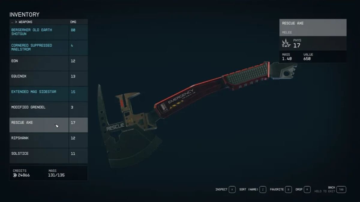 10 best Starfield beginner weapons