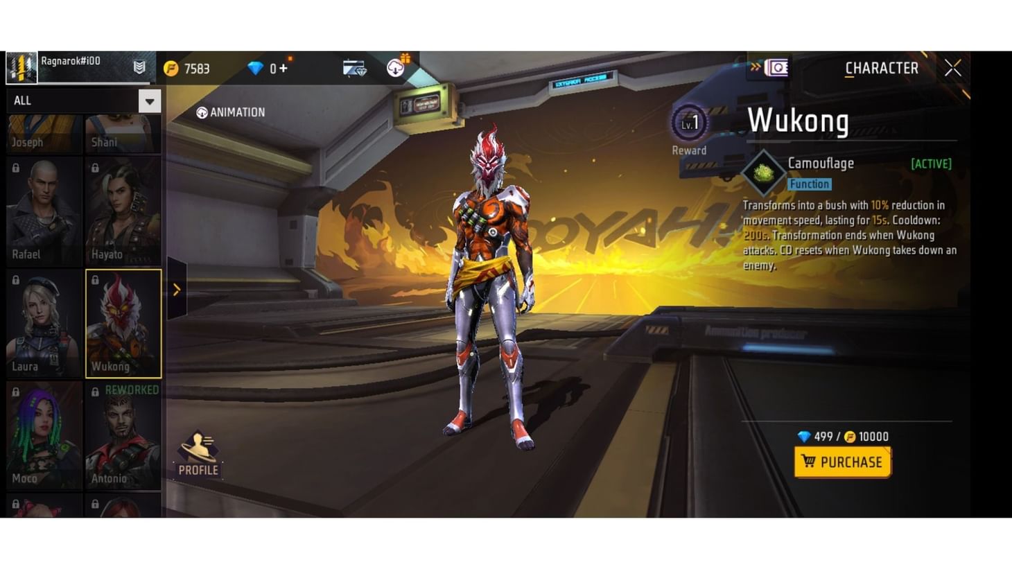 10 best Free Fire characters for Clash Squad mode