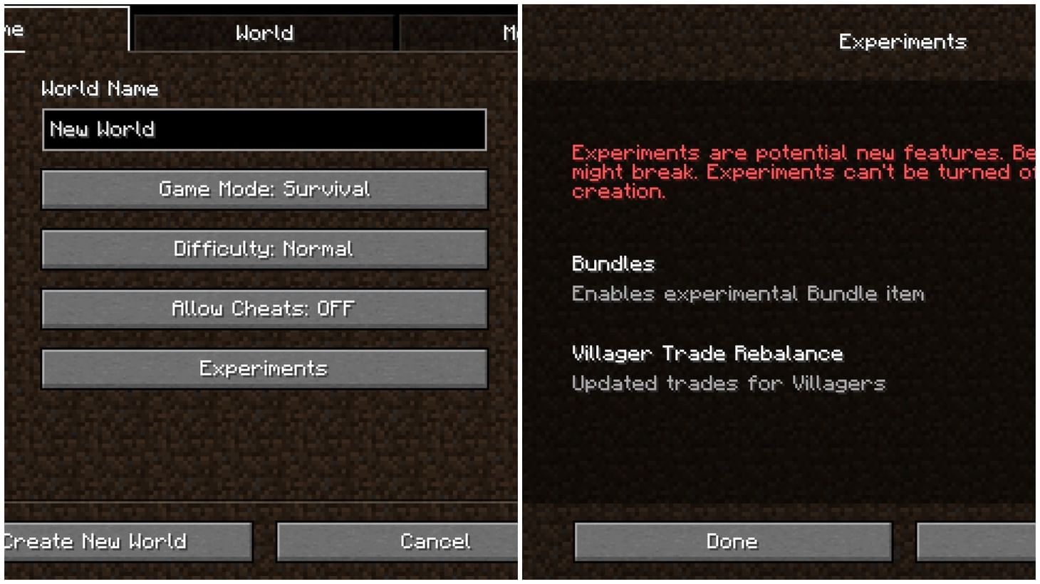 How to play experimental villager trade changes in Minecraft