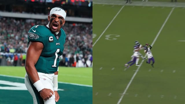 Jalen Hurts gets trolled by NFL fans for throwing absurd interception ...