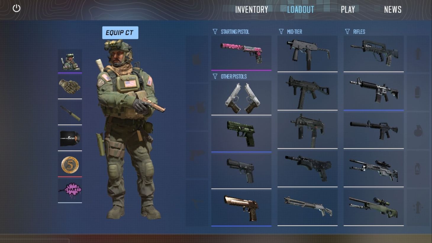Best Counter-Terrorist (CT) Loadout in CS2