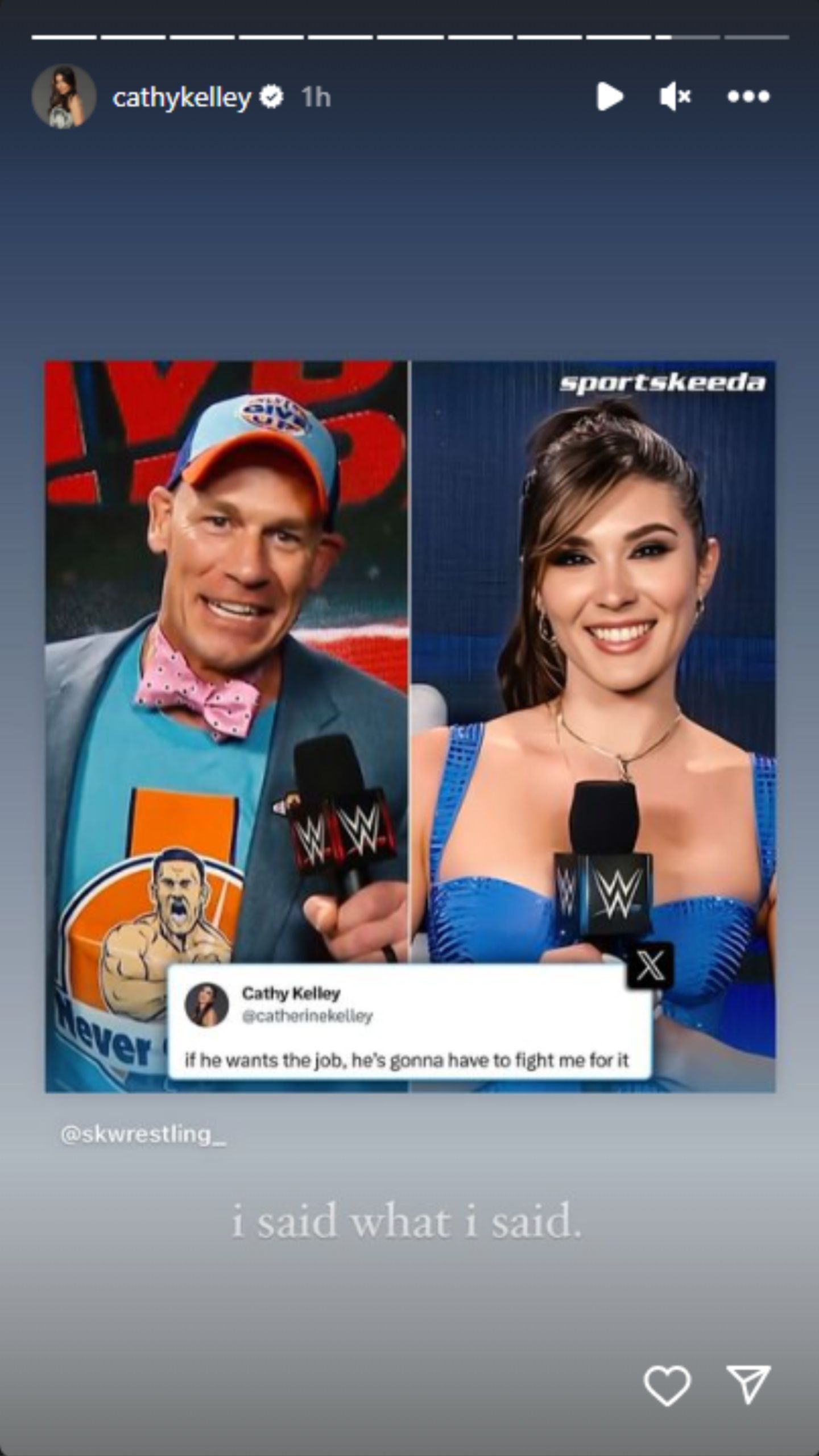 WWE star doubles down on threat aimed at John Cena