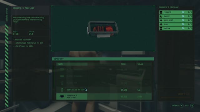 Recipe: 10 best Starfield recipes and how to craft them