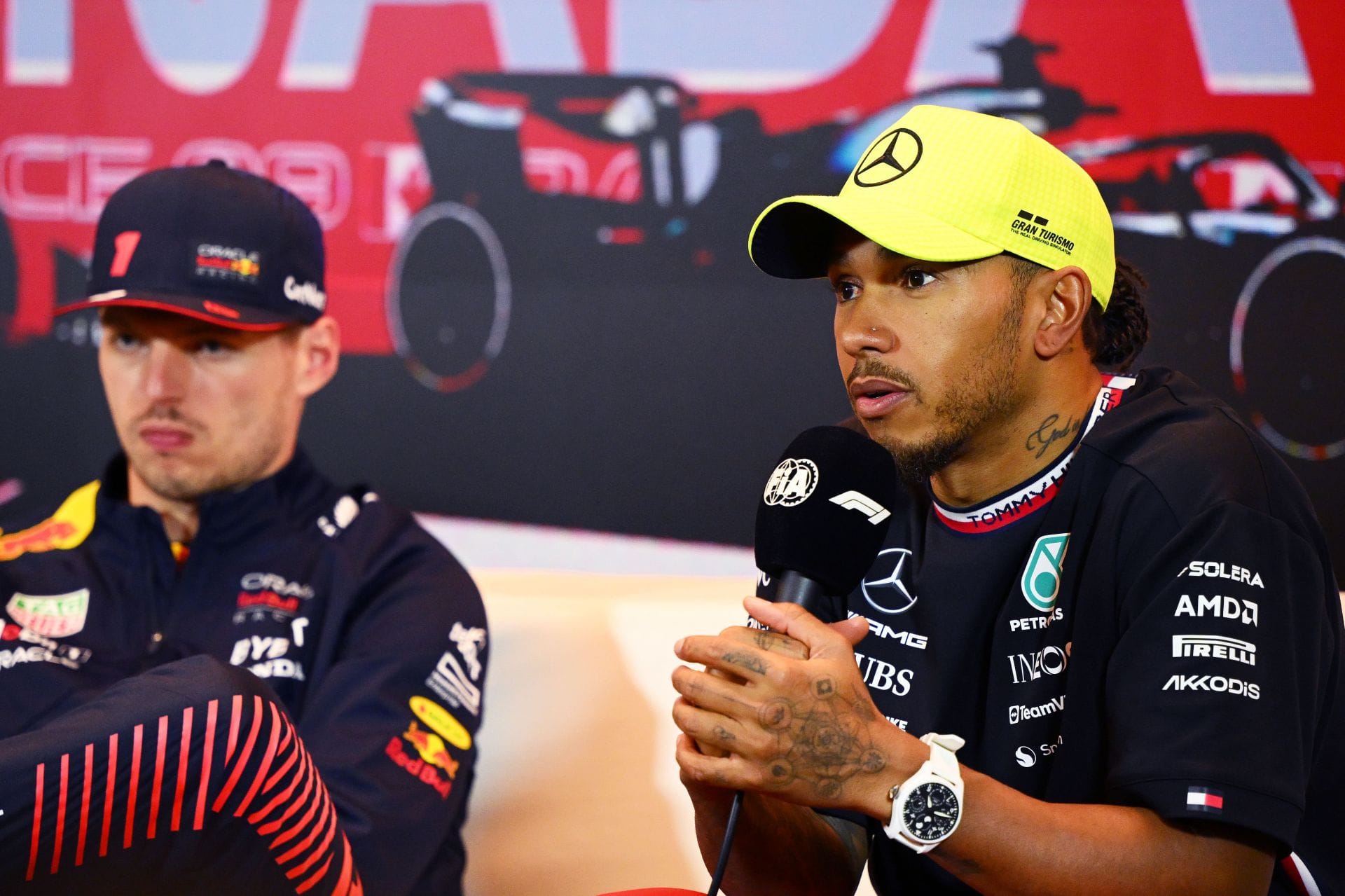 "Holy own" - Fans react to Max Verstappen claiming Lewis Hamilton is jealous of his success
