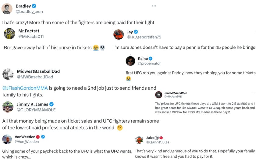"More than some of the fighters are being paid for their fight" - UFC ...