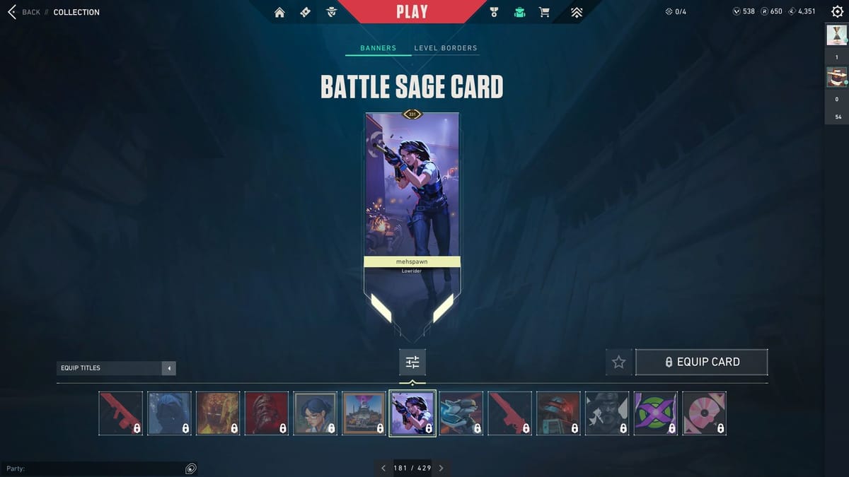 5 best Sage Player Cards to buy from Valorant's Accessories store