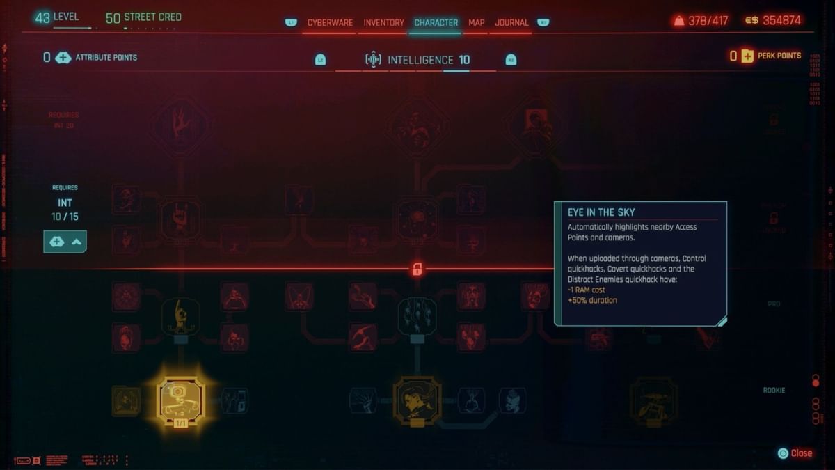 10 best Intelligence perks to get first in Cyberpunk 2077 Phantom ...