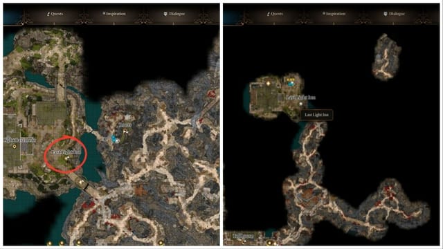 Last Light Inn: Baldur's Gate 3 Last Light Inn location
