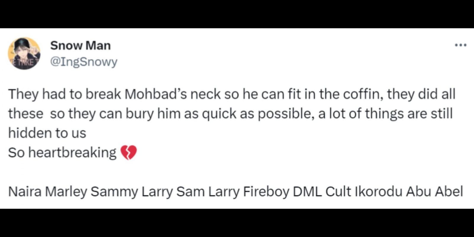 Mohbad: "No respect for the dead": Mohbad burial photo sparks backlash ...