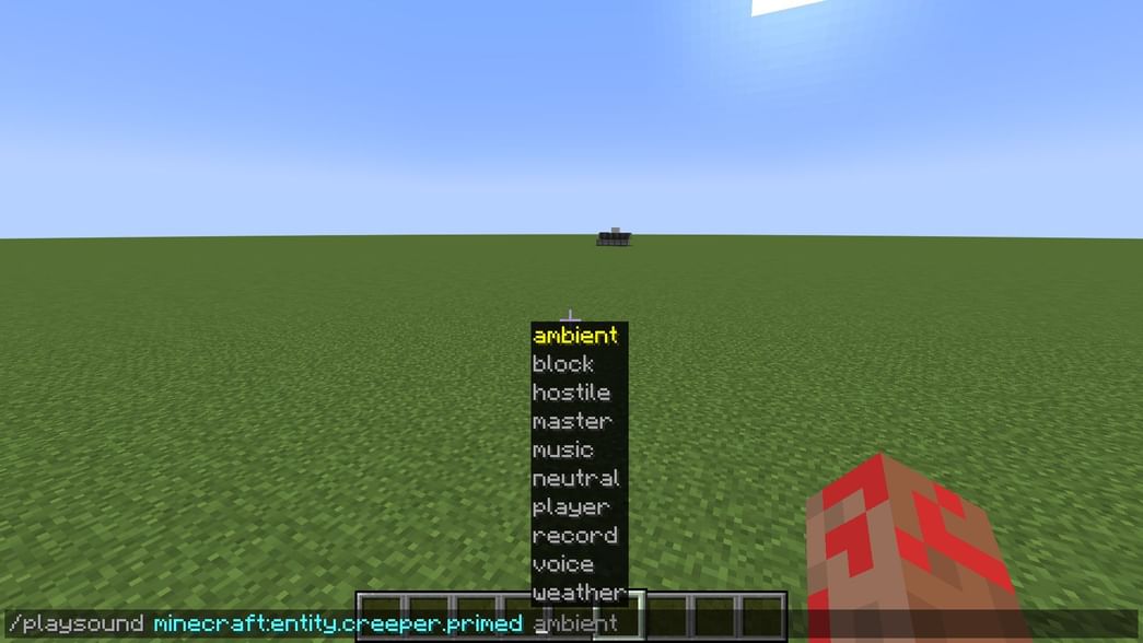 How to play creeper sounds in Minecraft