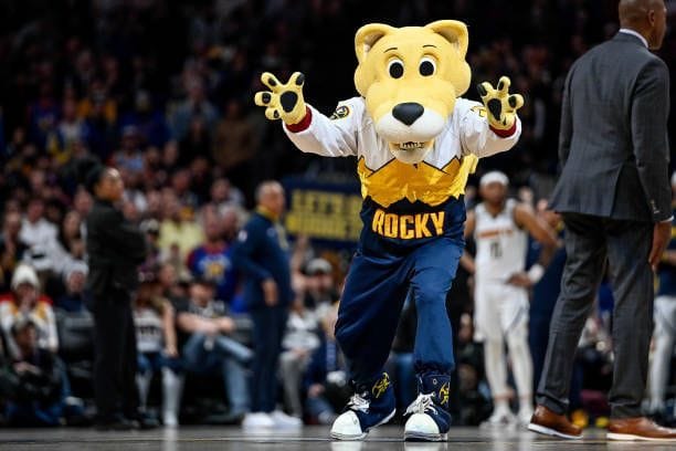Who is the Denver Nuggets' mascot, Rocky the Mountain Lion?