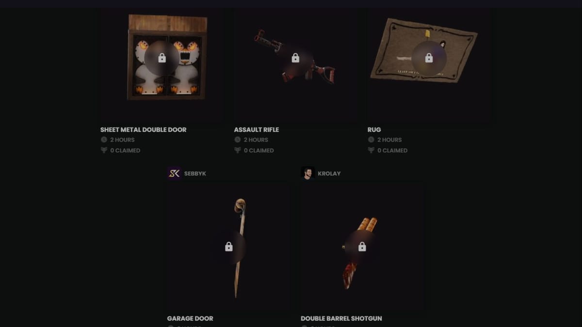 Rust Twitch Drops Round 23: All rewards, how to earn, and more