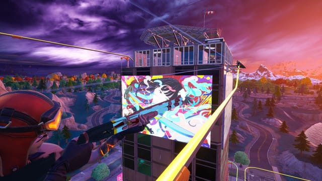 Fortnite: Use a Zipline, Grind Rail, and Grind Vine