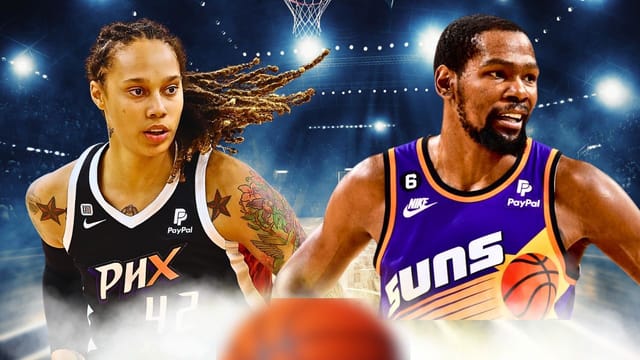 Watch: Britney Griner seen cheering on for Kevin Durant in a hilarious ...