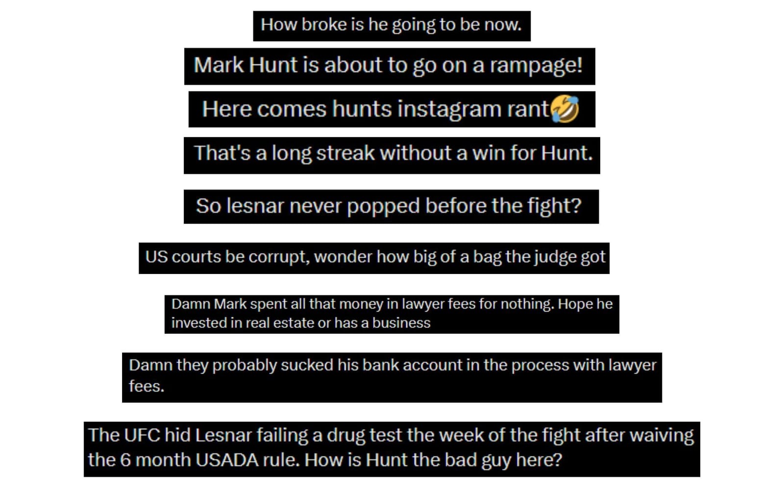 Mark Hunt lawsuit: Mark Hunt loses lawsuit against UFC, Dana White and ...