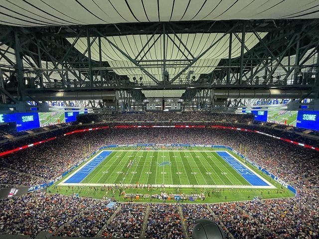 What is the capacity of Ford Stadium?