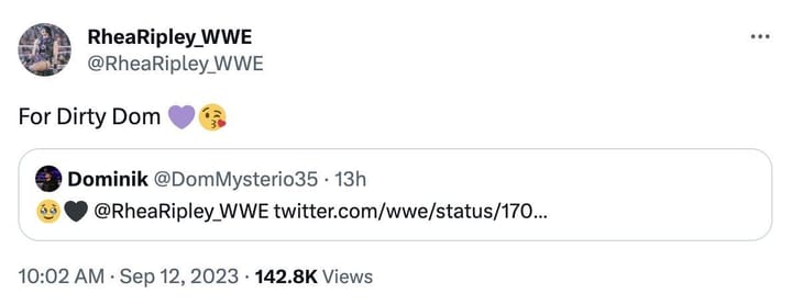Dominik Mysterio sends a four-word message to WWE legend Torrie Wilson