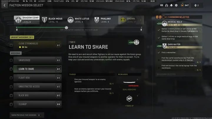 Warzone 2 DMZ guide: "Learn to Share" mission explained