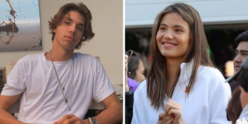 Emma Raducanu walks arm in arm with Carlo Agostinelli at the Dior ...