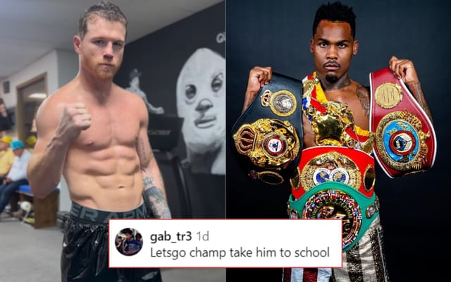 "Take him to school" - Canelo Alvarez looking jacked after weight-cut ...