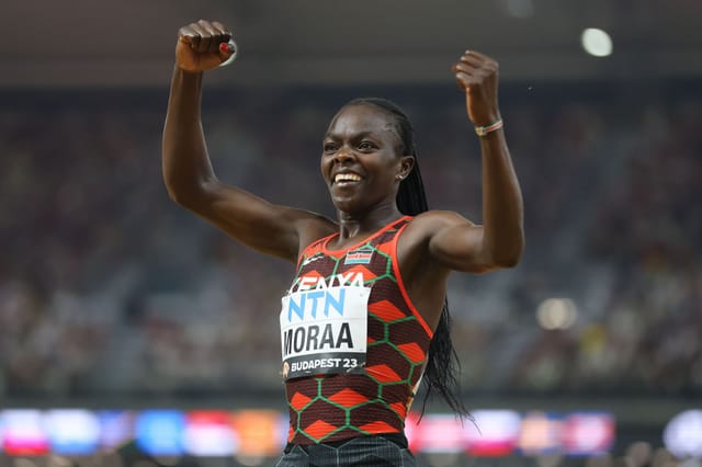 800m world champion Mary Moraa gets engaged at Kenyan airport after ...