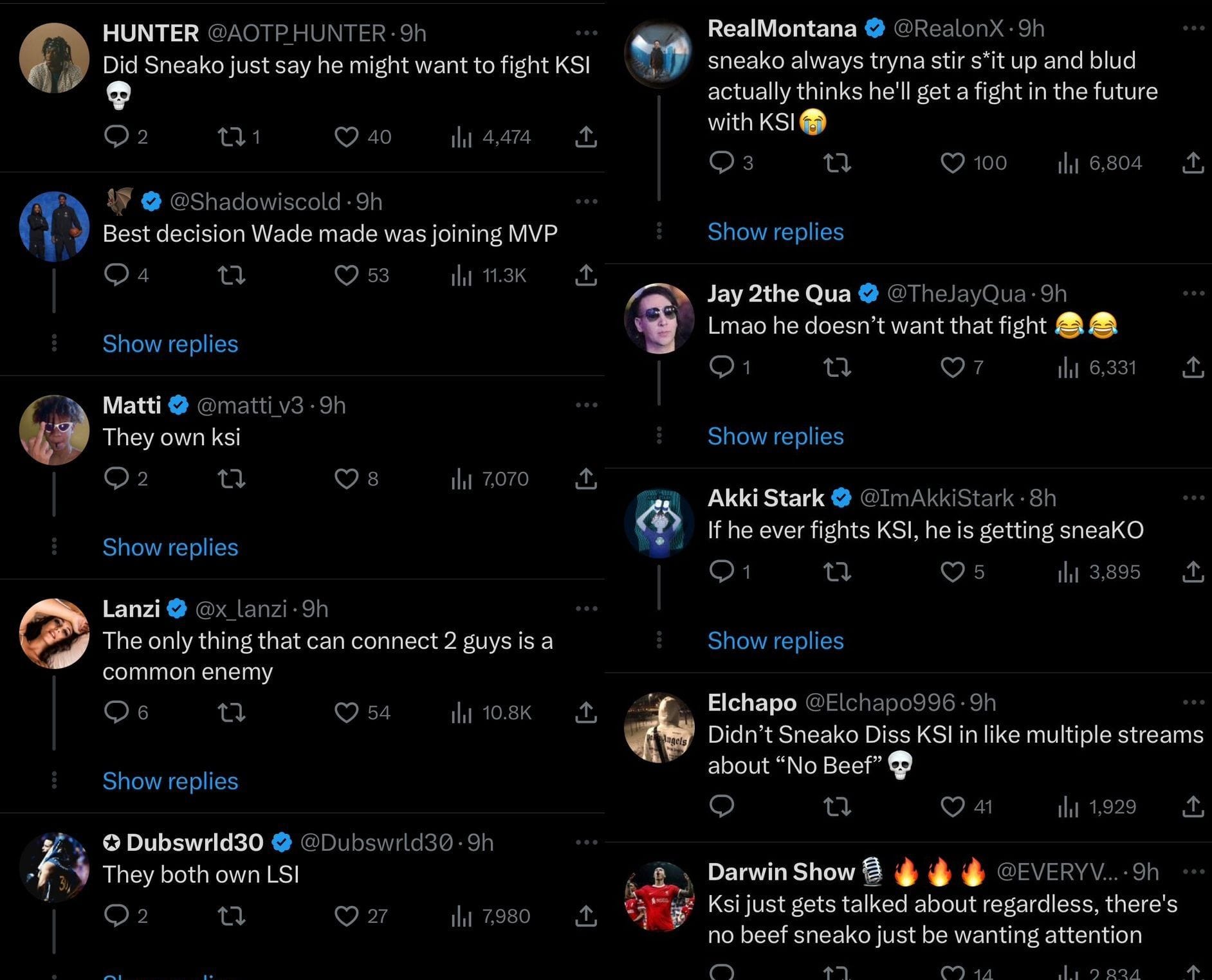 “I hold no hate in my heart” - Sneako responds to KSI "hating" him ...