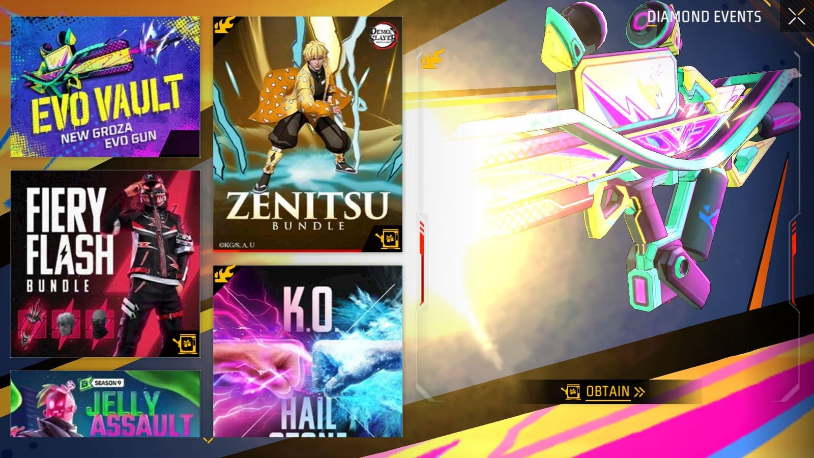 Free Fire Evo Vault guide: Steps to get Bang Popblaster Groza and other ...