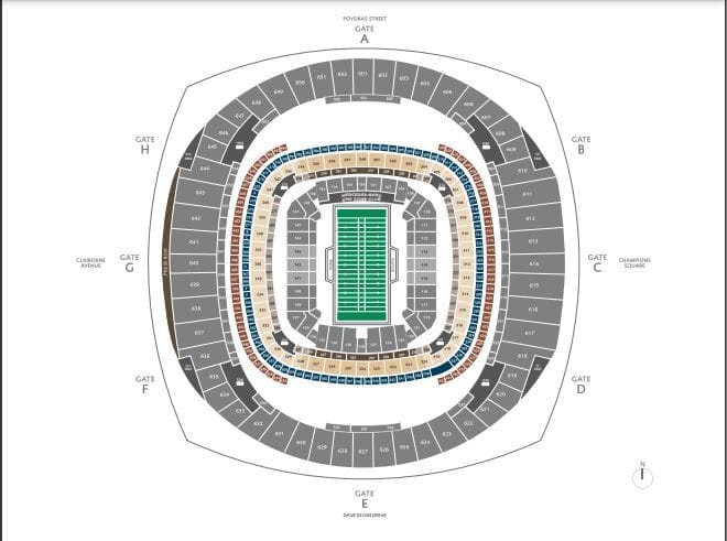 What is the Capacity of Caesars Superdome Stadium?