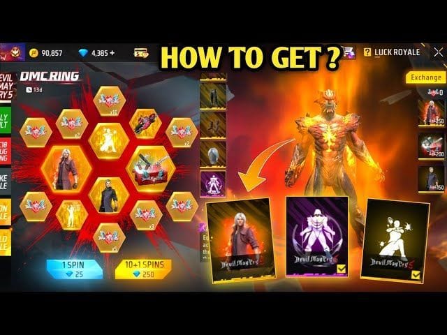 Free Fire DMC Ring: Get Hunter Dante bundle, price, and more