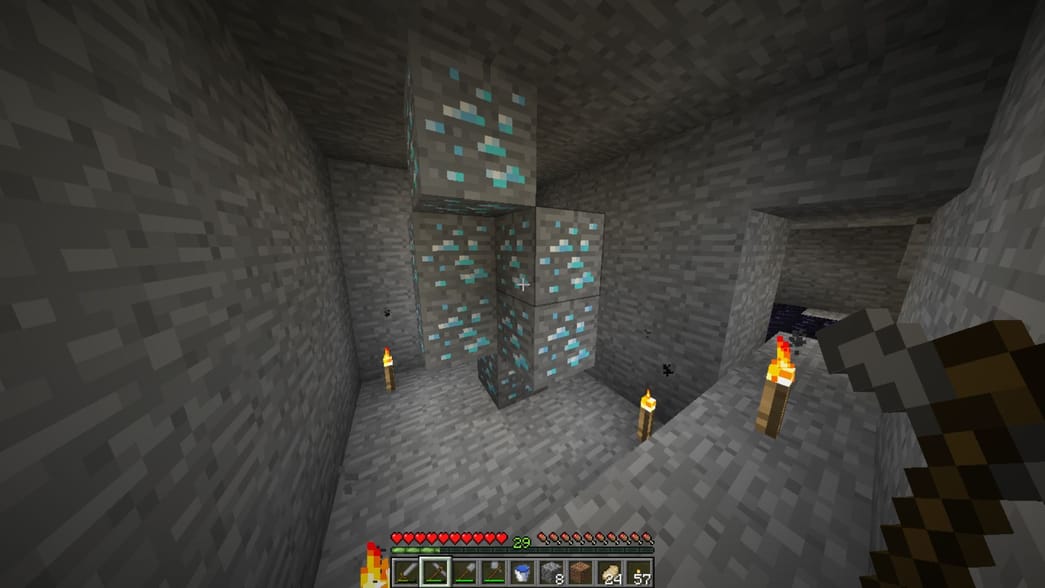 Best level for mining diamonds in Minecraft Bedrock