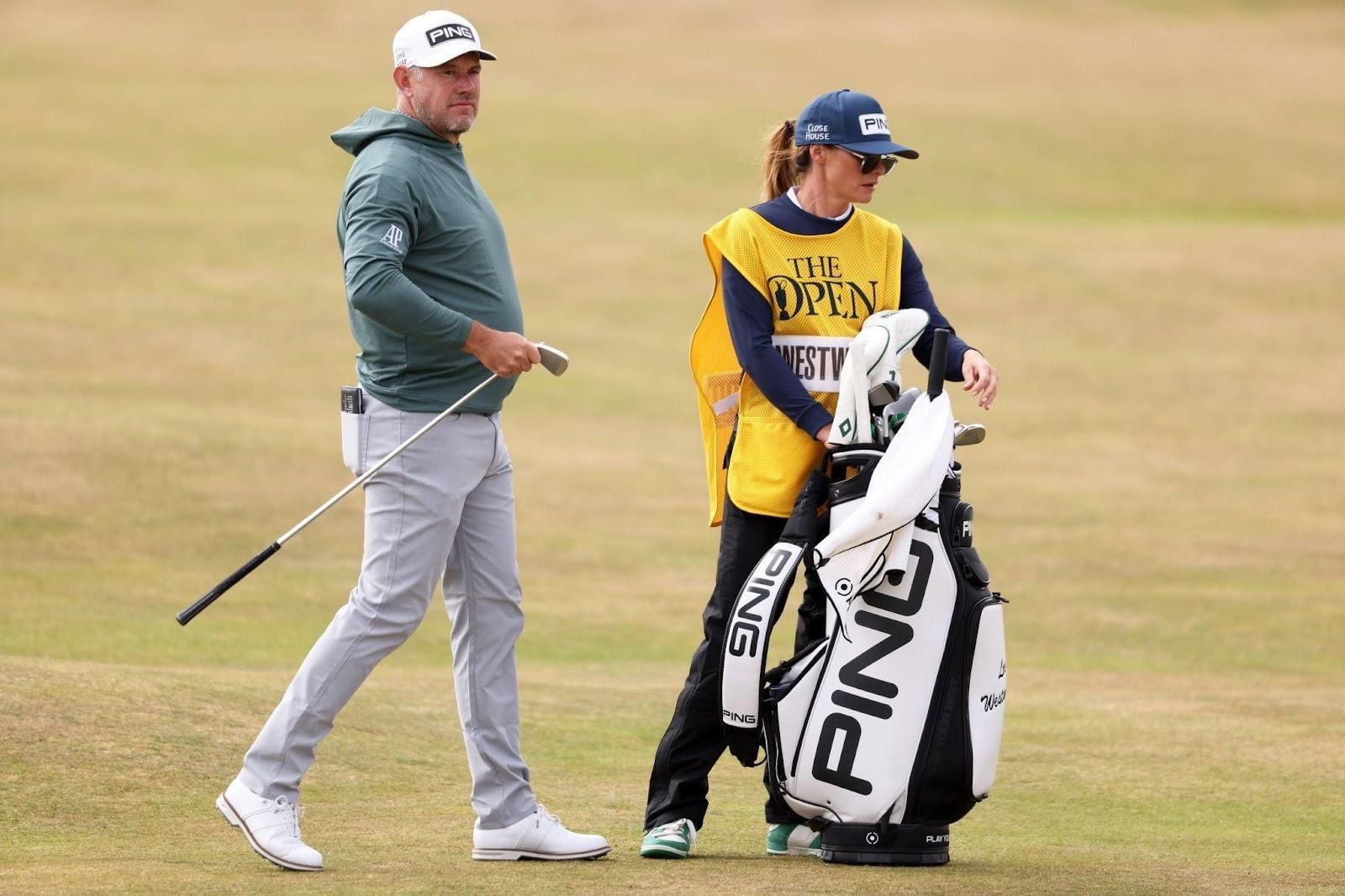 Who is Lee Westwood's caddie?