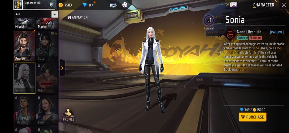 10 best Free Fire characters for Battle Royale mode