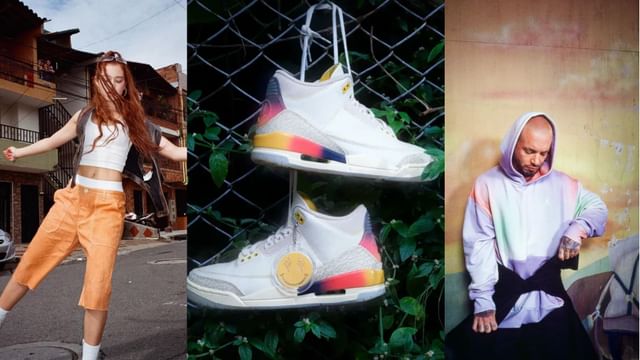 Air Jordan 3: J Balvin x Jordan Brand "Sunset" apparel and sneaker ...