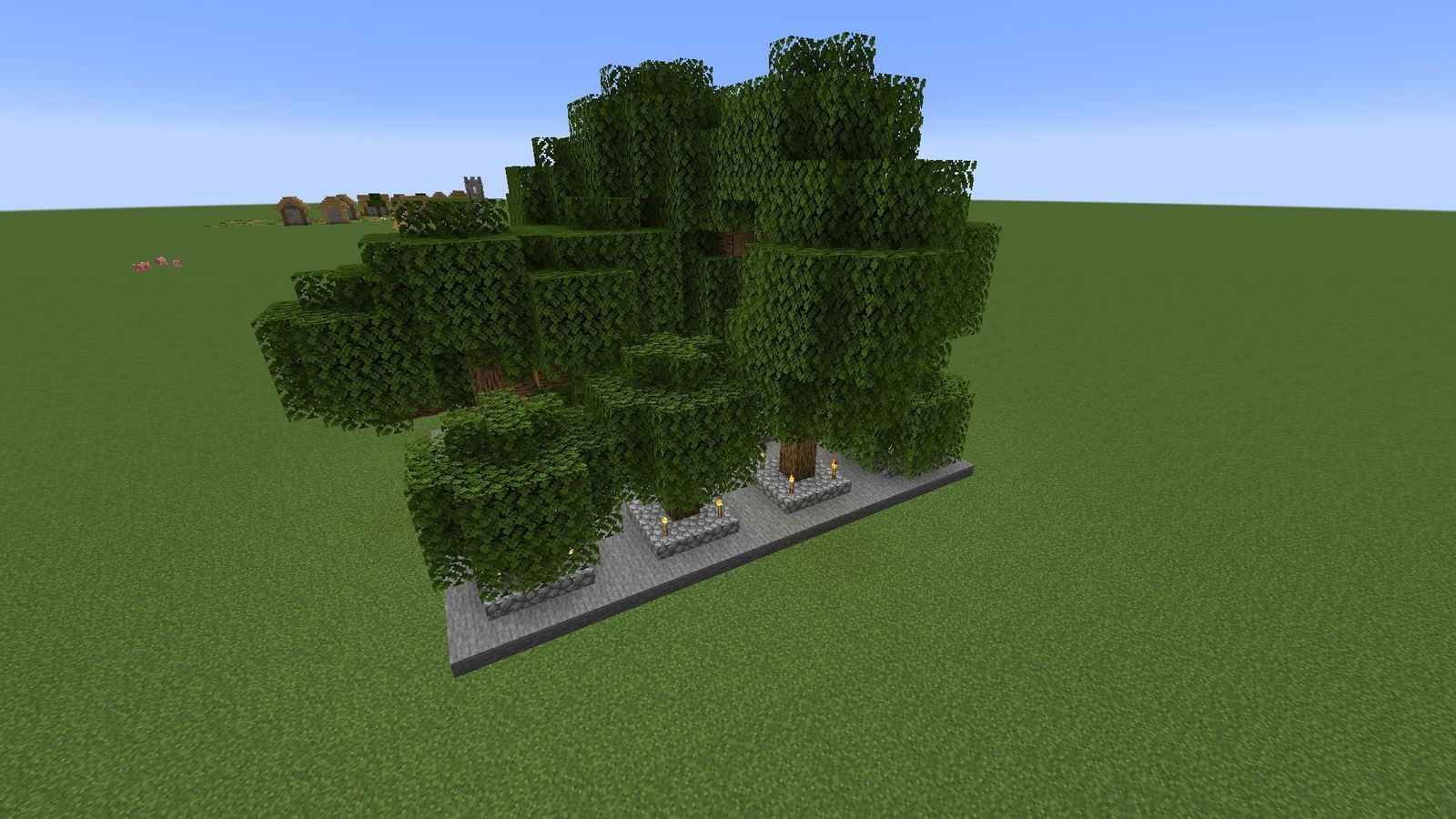 Simple Minecraft tree farm build guide