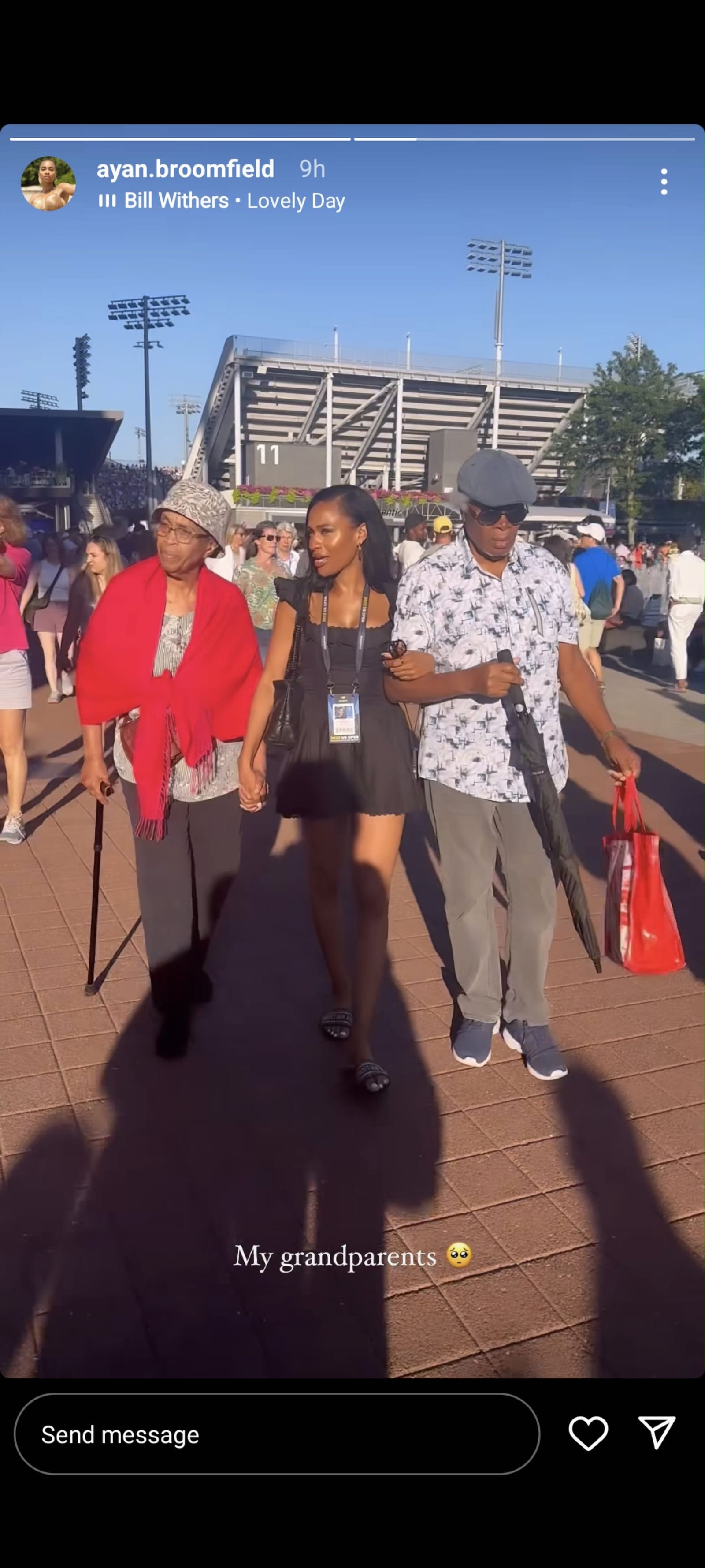 Frances Tiafoe's girlfriend Ayan Broomfield brings her grandparents to watch his US Open 3R ...