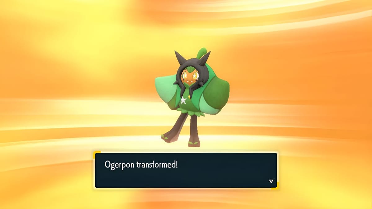 Pokemon Scarlet and Violet Teal Mask: Changing Ogerpon's form guide
