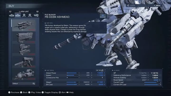 Armored Core 6 build guide: Best early-game strength build