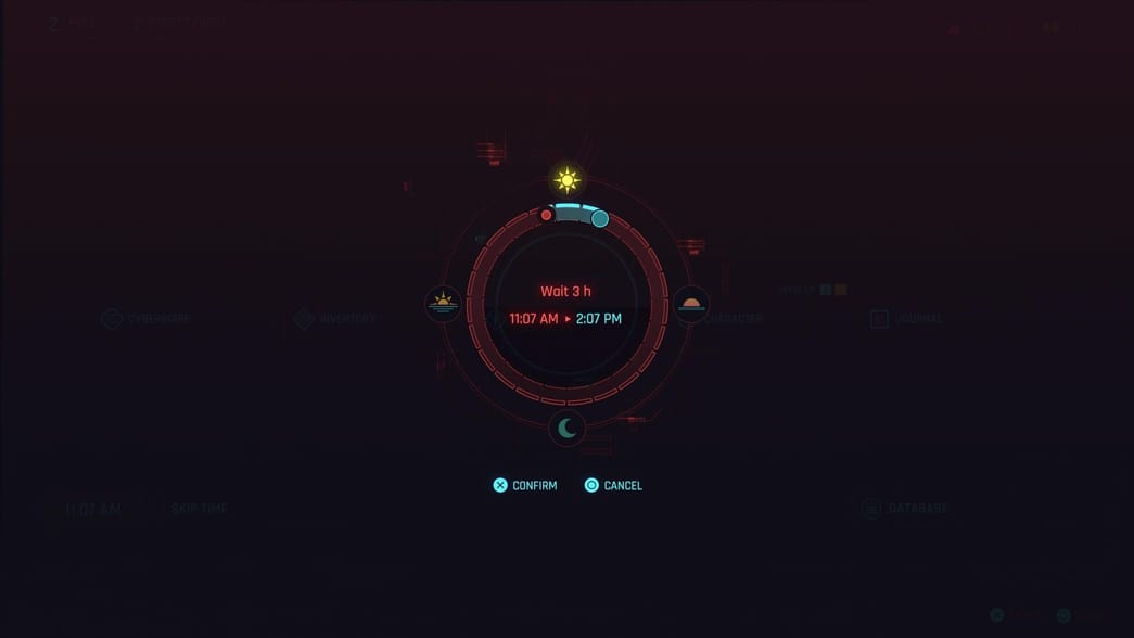 How to wait or skip time in Cyberpunk 2077 Phantom Liberty 2.0