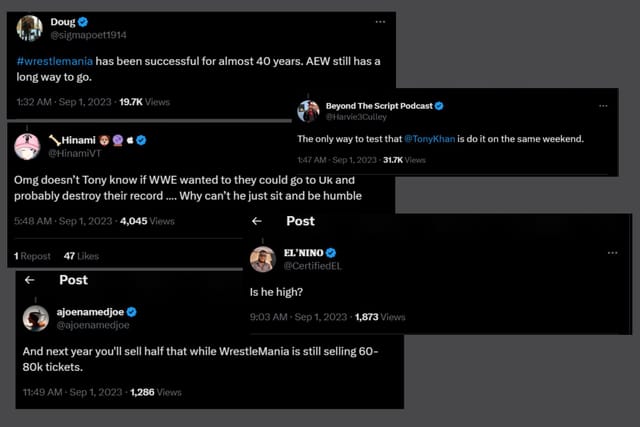 "Is he high?" – AEW and WWE fans argue over Tony Khan's outrageously ...