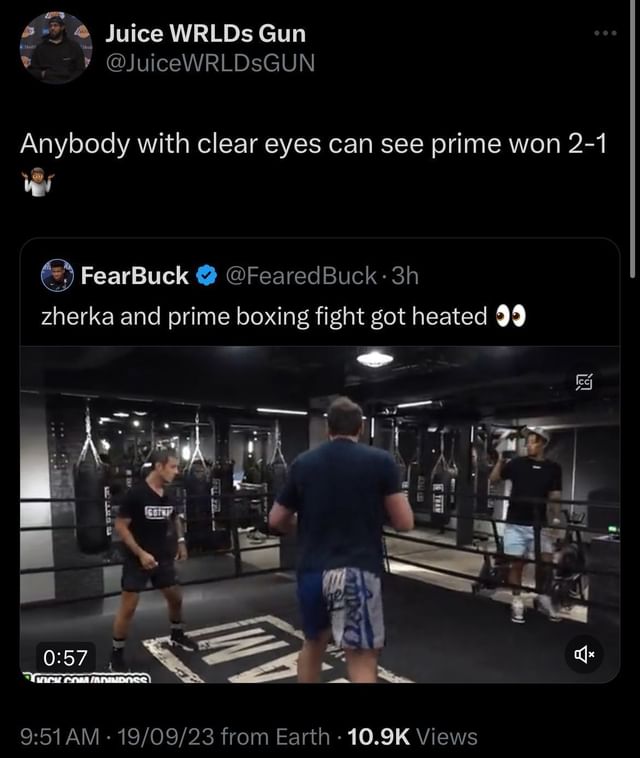 "Anybody with clear eyes can see Prime won 2-1" - Winner of boxing match between Jon Zherka and ...