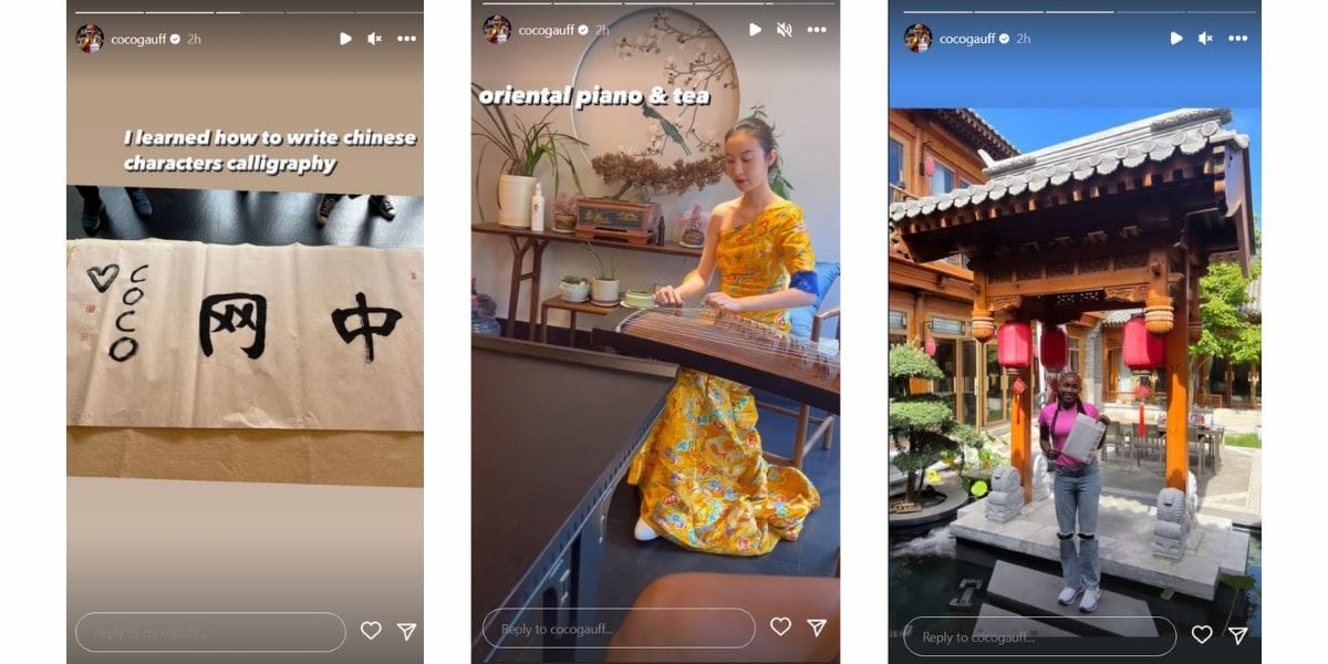 Coco Gauff spends quality time in Beijing ahead of China Open, learns ...