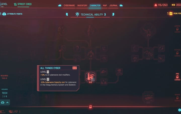 Cyberpunk 2077 Phantom Liberty: All Technical Ability perks and ...