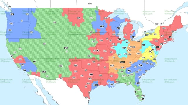 NFL Week 3 Coverage Map 2023: TV schedule, channel and broadcast ...
