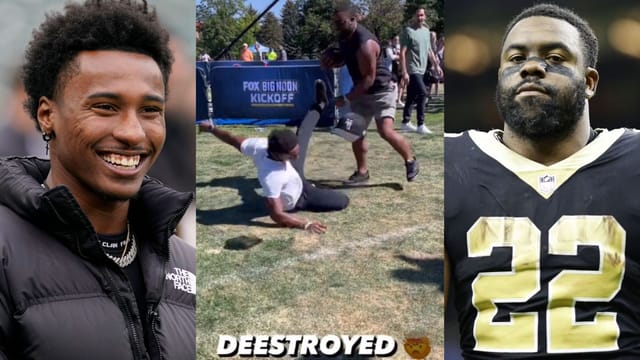 WATCH: Deestroying gets destroyed by Mark Ingram as YouTuber makes an ...
