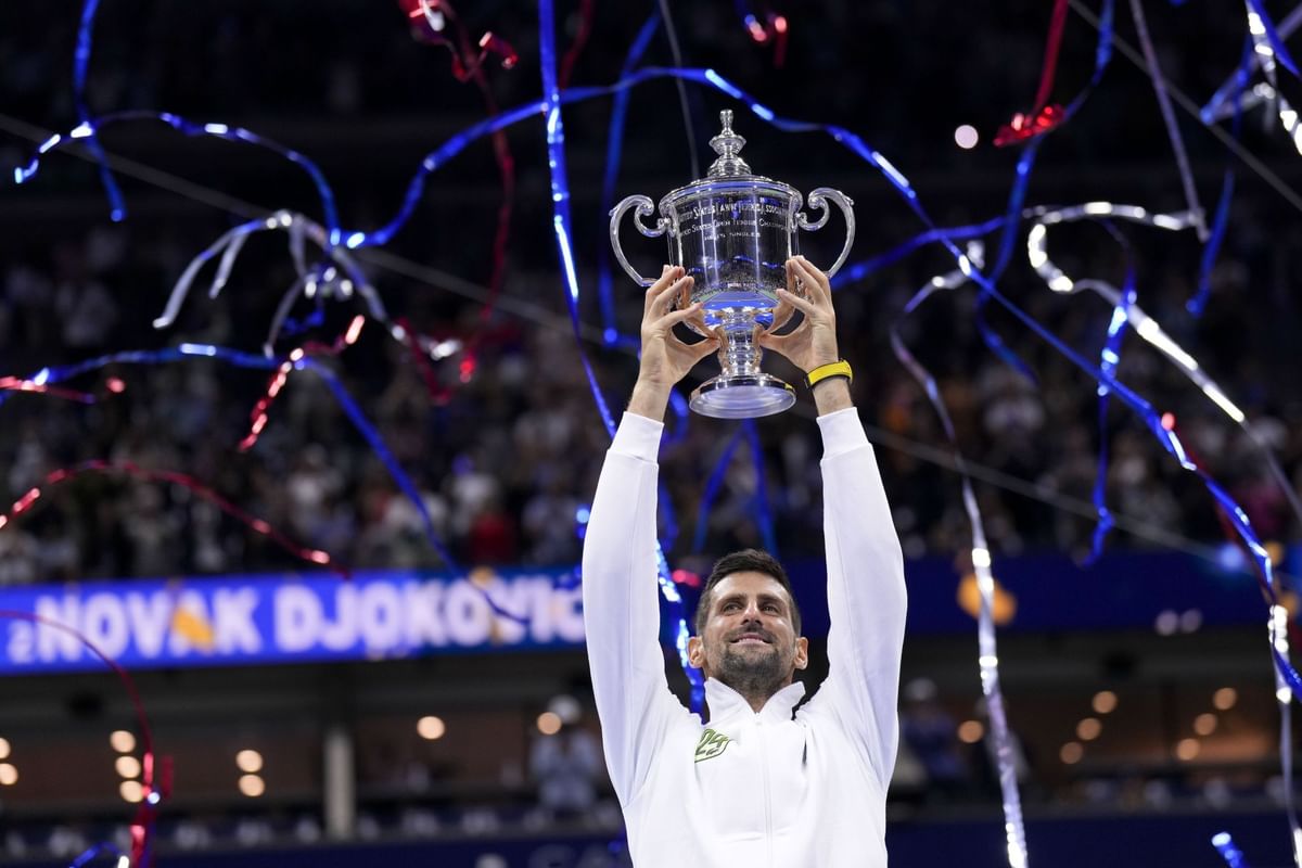 Novak Djokovic brings out Lacoste's signature '24' jacket after winning 24th Grand Slam title